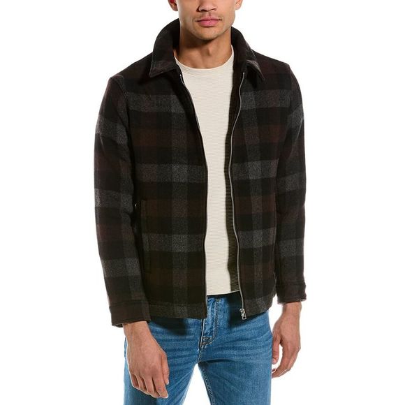 Magaschoni | Suits & Blazers | Magaschoni Convertible Collar Plaid ...